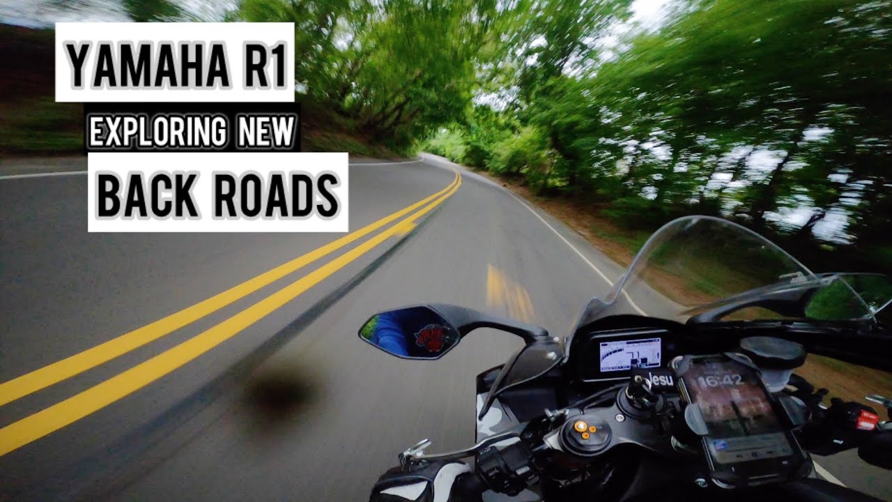 Yamaha R1 "CHILL" Back Road Ride | R1 Pure Sound | New Helmet ? - YouTube