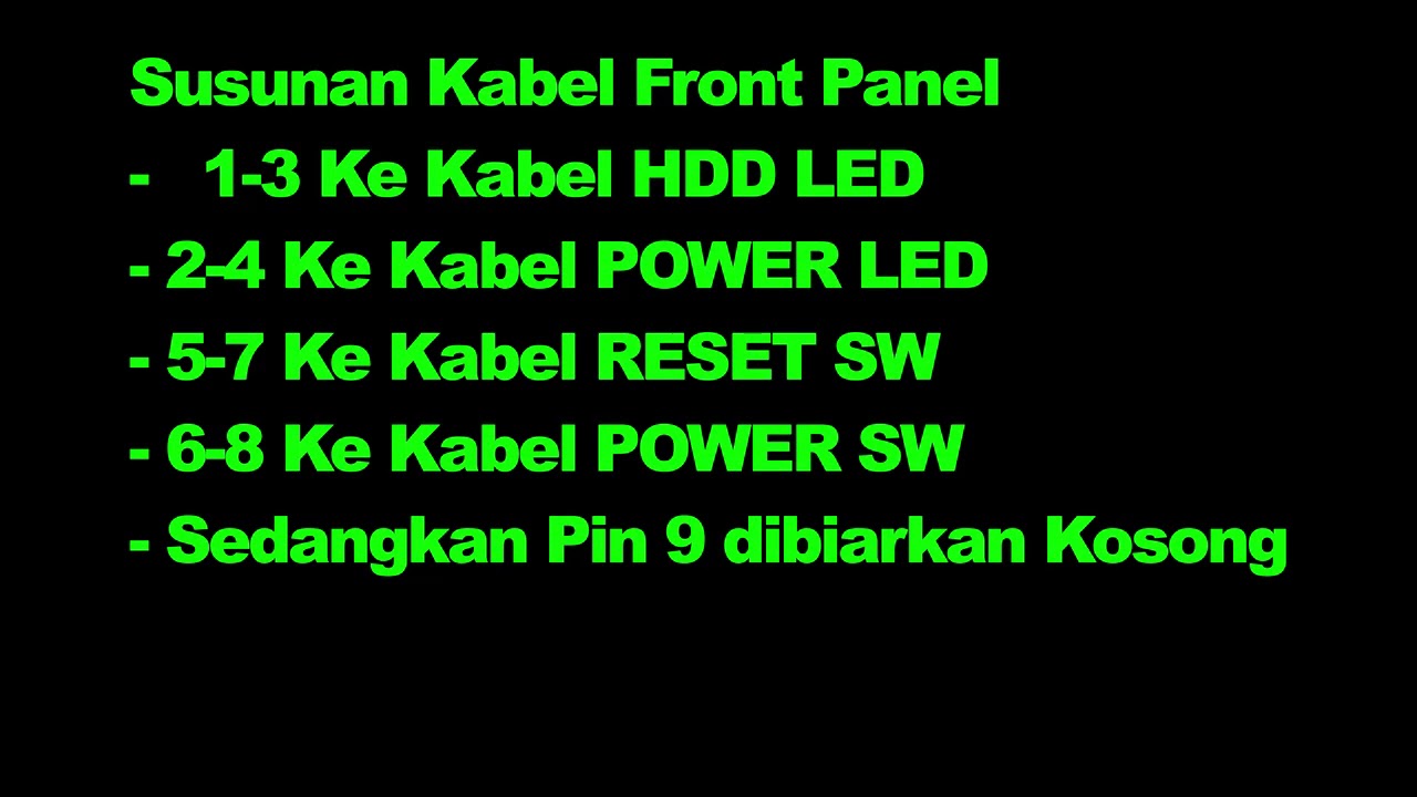 CARA MEMASANG KABEL CASING KE MOTHERBOARD (KJDAS KELOMPOK 8 X-MM) - YouTube