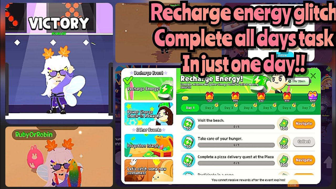 Recharge Energy Event Easy Trick To Complete All Tasks In Just One Day ...