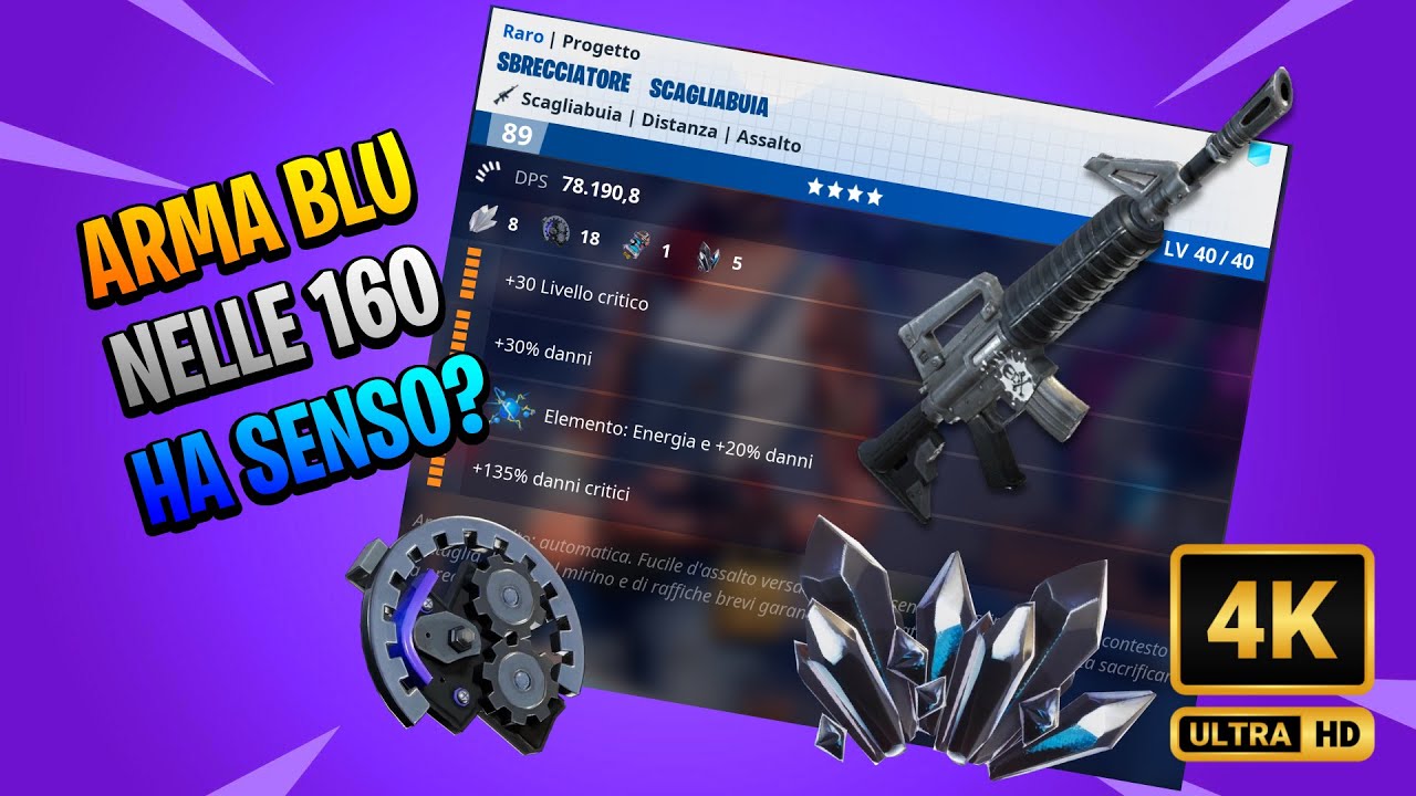 Fortnite Salva il Mondo, HA SENSO UTILIZZARE UN'ARMA BLU NELLE 160 ...