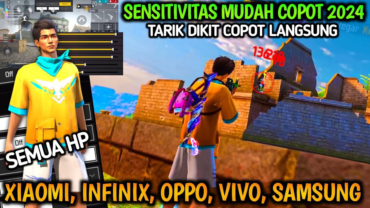 GESER DIKIT COPOT 🎯 Pengaturan Sensi FF Auto Headshot 2024 Setelah ...