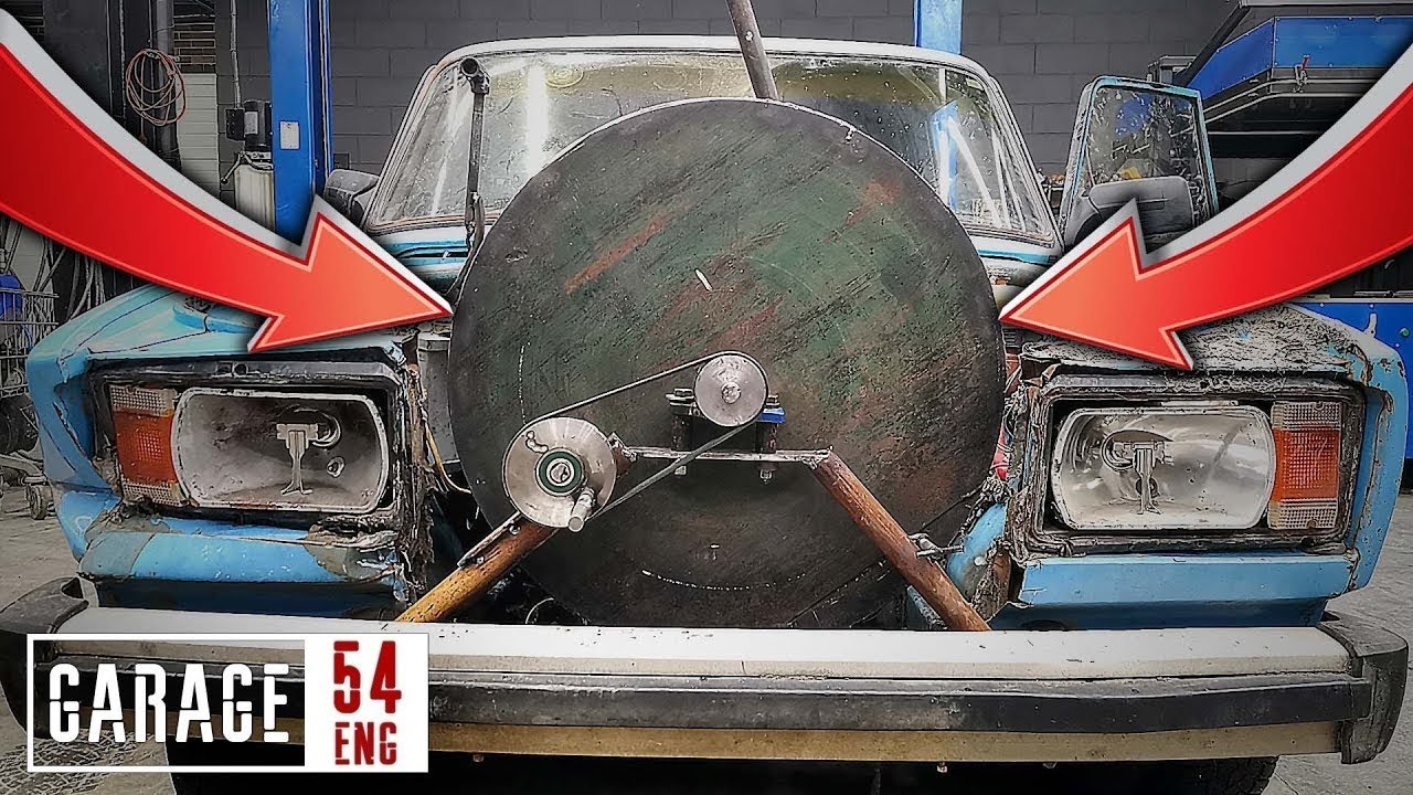 We make a 60 kilo inertia starter for a car - YouTube