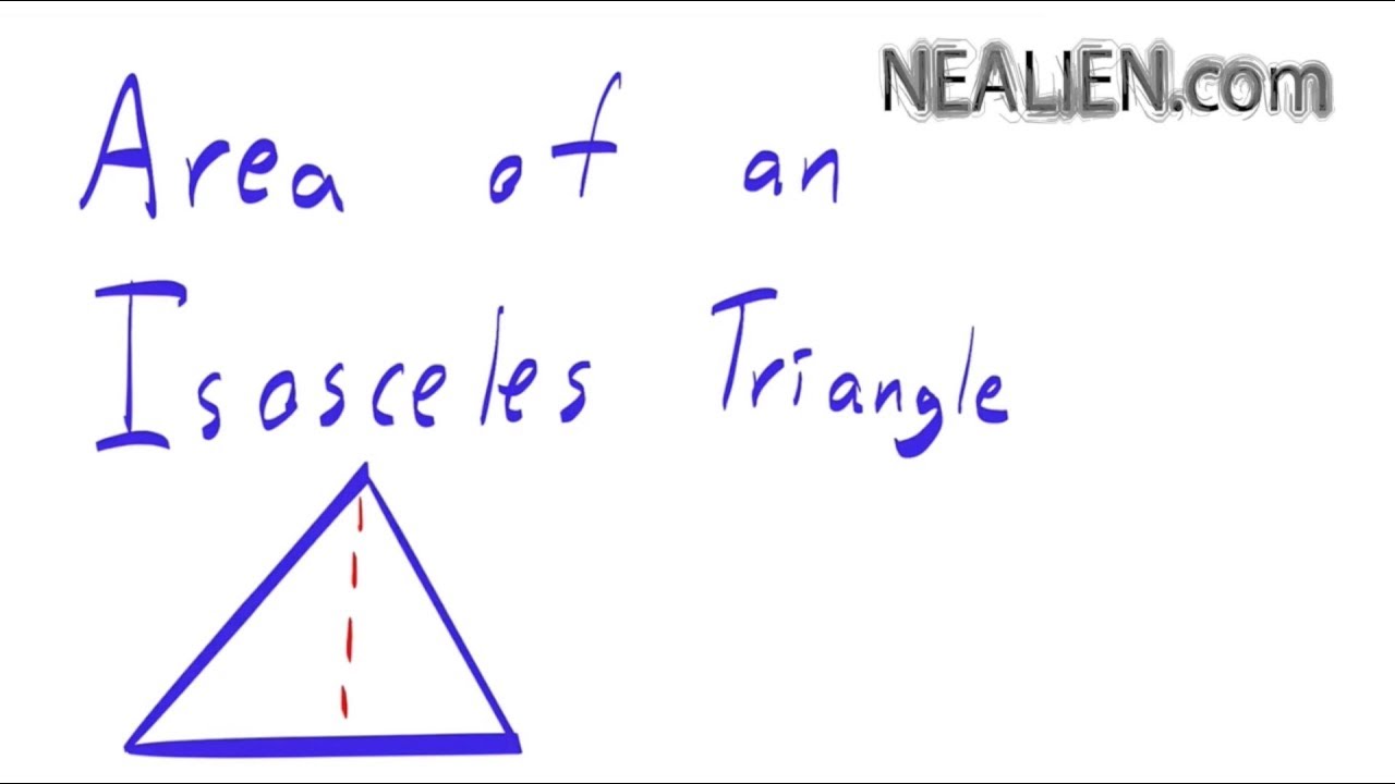 How to Find the Area of an Isosceles Triangle - YouTube