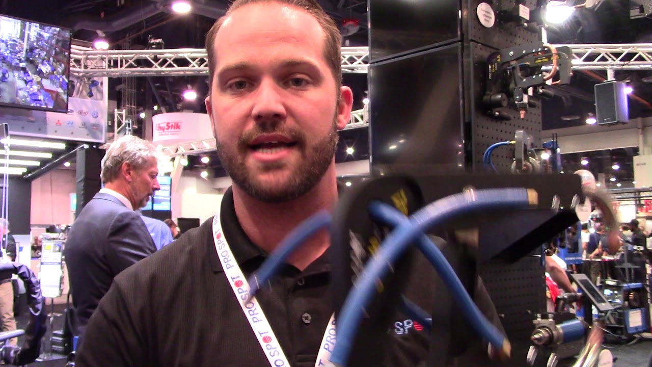 PRO SPOT Introduces the New C2X Arm for i4s Welder at SEMA 2019 - YouTube