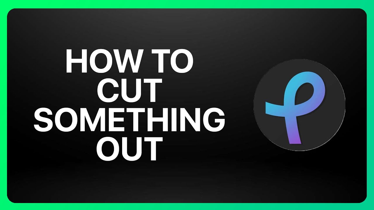 How To Cut Something Out In Pixlr Tutorial - YouTube