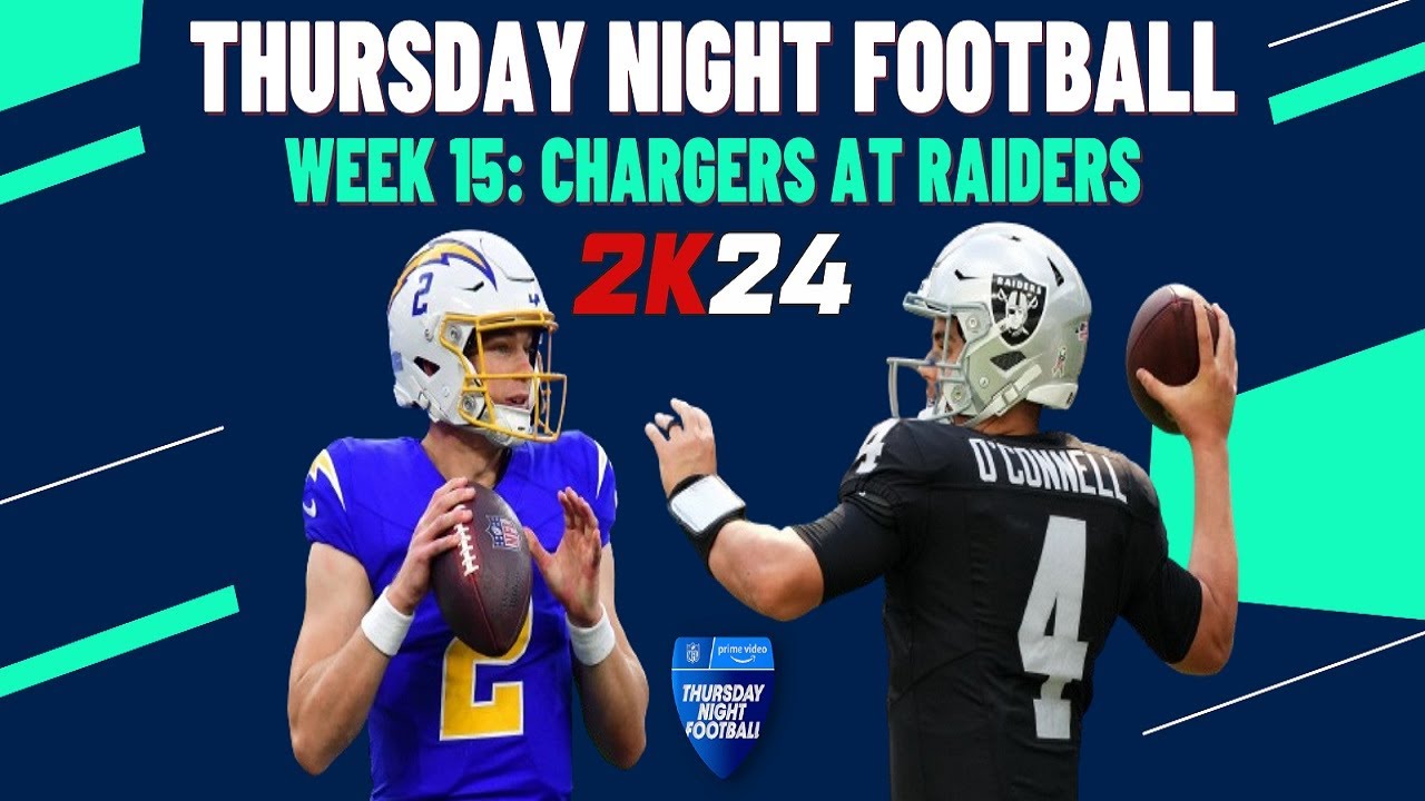 NFL 2k24 | LA Chargers at Las Vegas Raiders | Thursday Night Football ...
