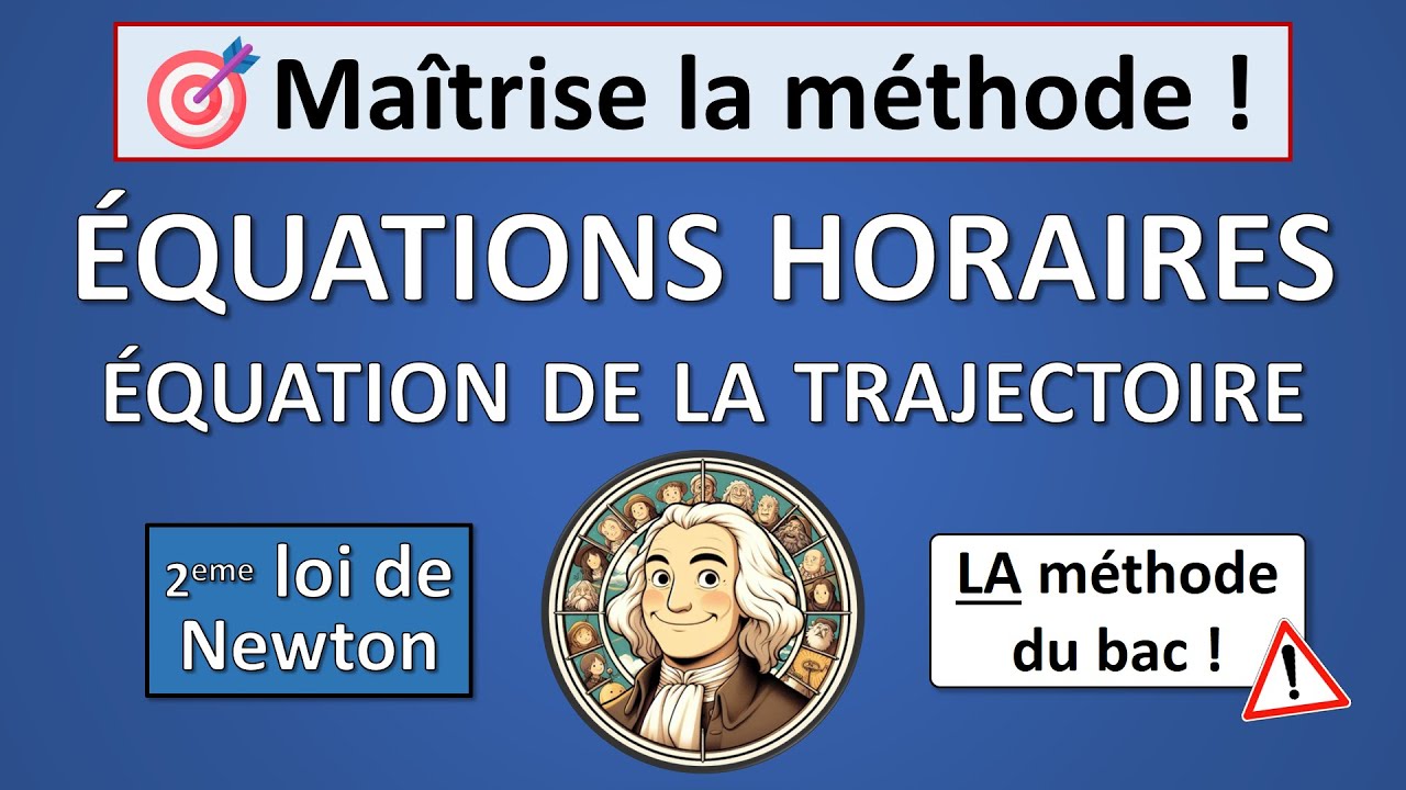 13. Equations horaires du mouvement et équation de la trajectoire (Tle ...
