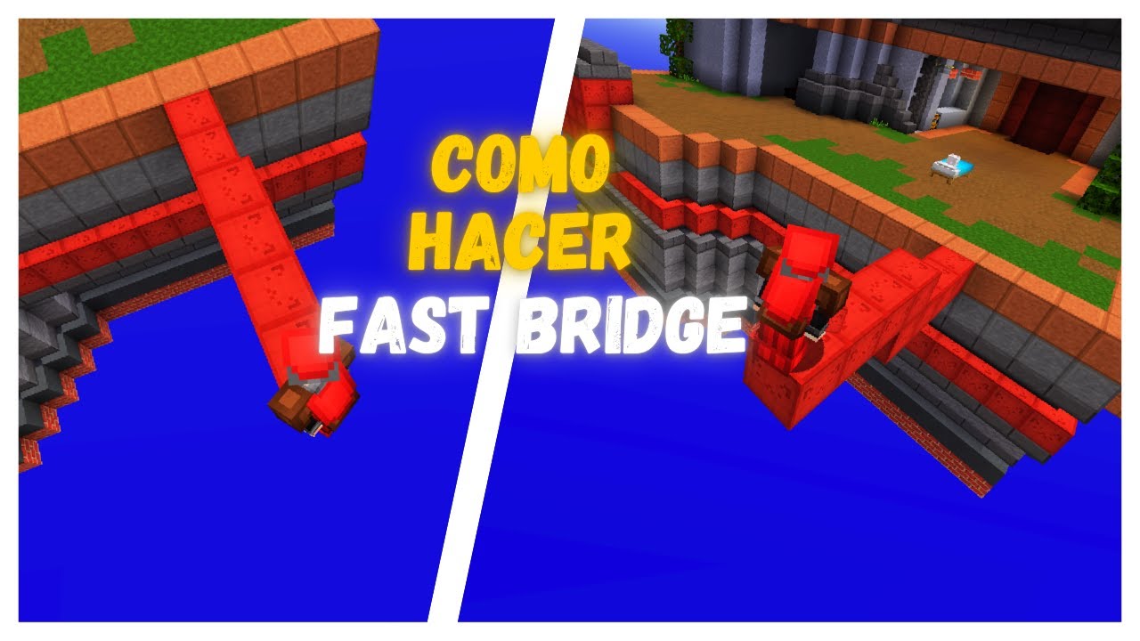 COMO HACER FAST BRIDGE EN MINECRAFT | FACIL Y RAPIDO - YouTube