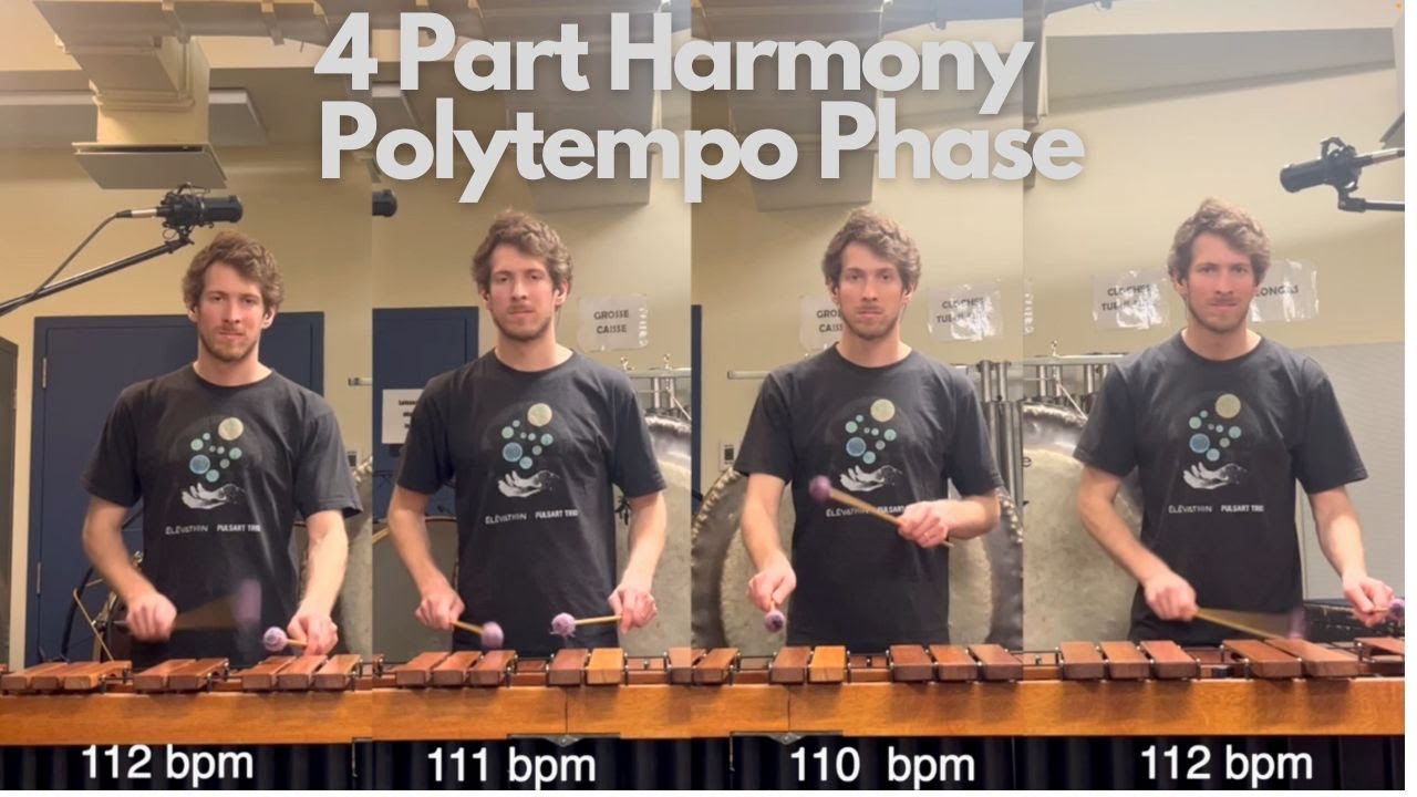 4 Part Harmony + Polytempo Phase - YouTube