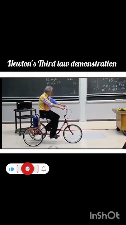 Newton's Third law demonstration #physics - YouTube