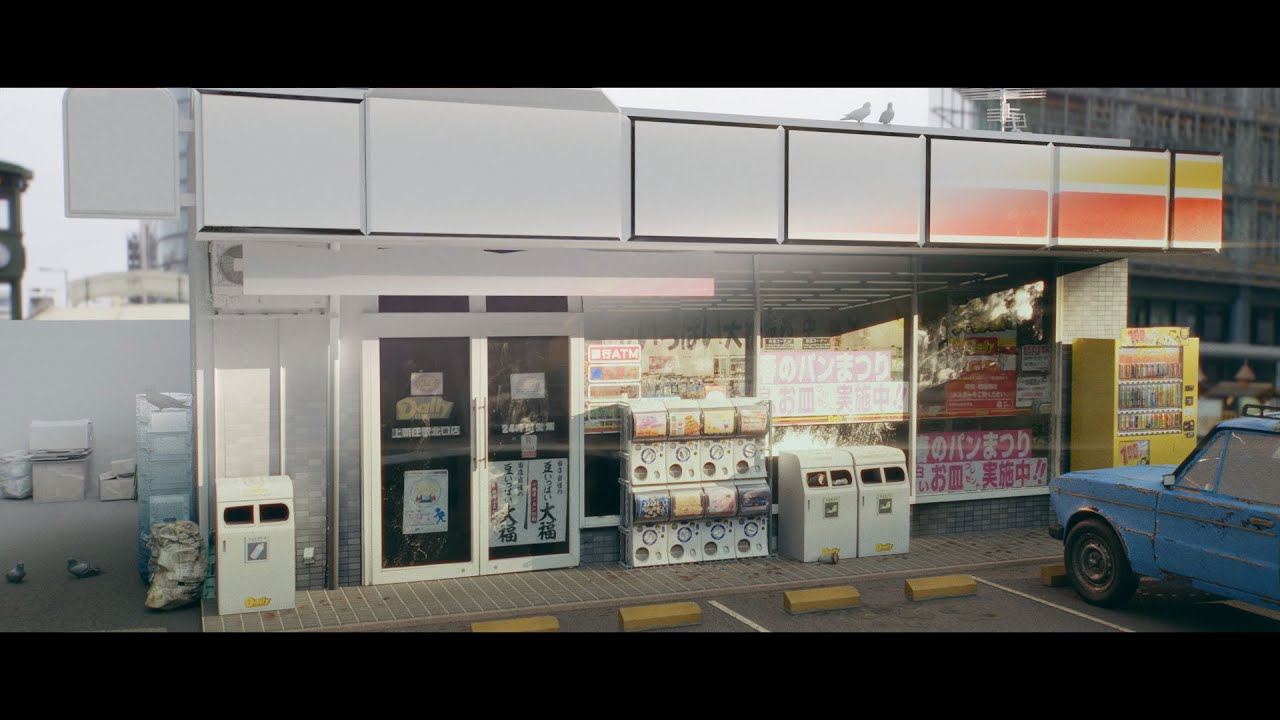 Blender Octane: Modeling a Japanese convenience store - YouTube