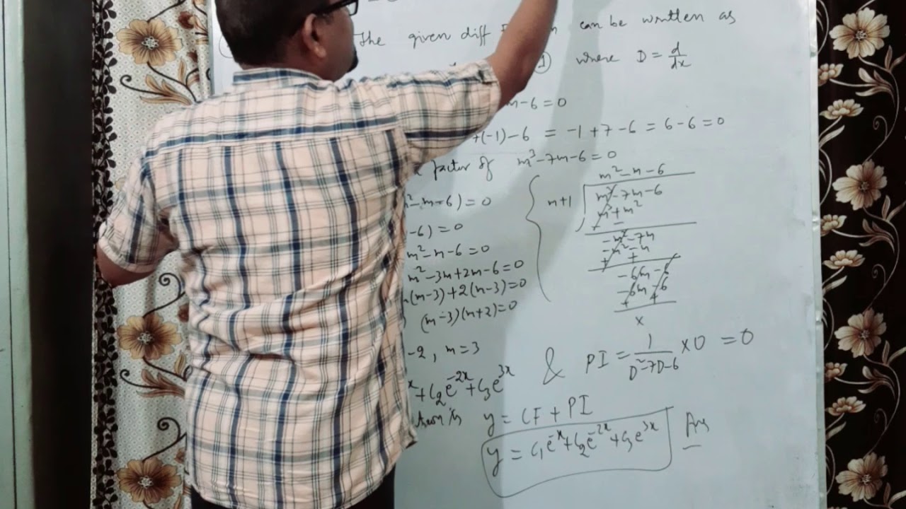LINEAR DIFFERENTIAL EQUATION OF Nth ORDER WITH CONSTANT COEFFICIENTS LINEAR DIFFERENTIAL EQUATION OF Nth ORDER WITH CONSTANT COEFFICIENTS