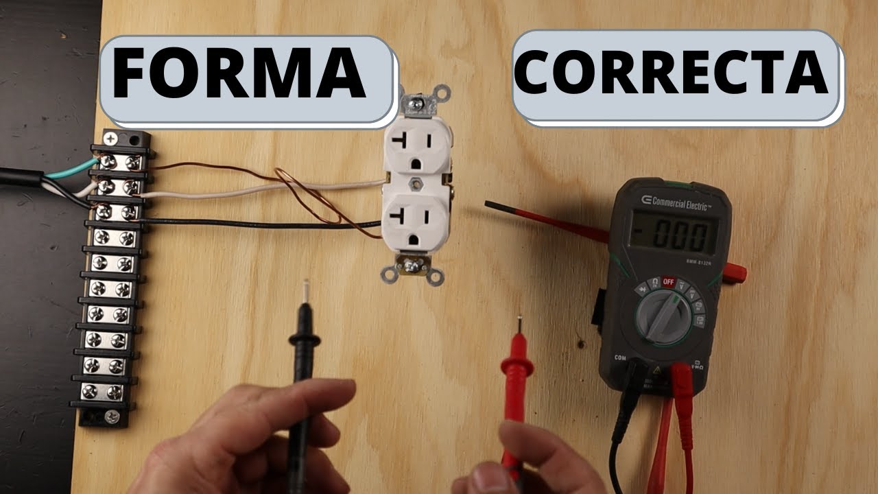 FORMA CORRECTA DE CONECTAR UN TOMACORRIENTE. - YouTube
