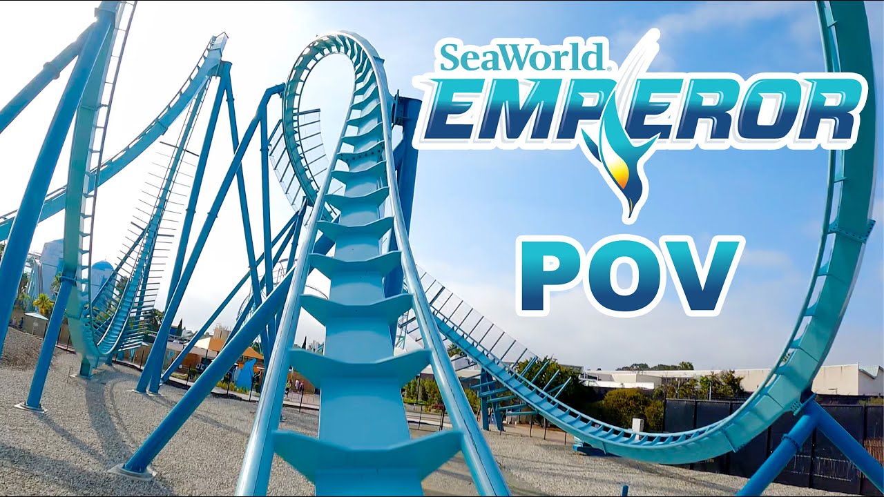 Emperor Front Row POV SeaWorld San Diego B&M Dive Coaster - YouTube