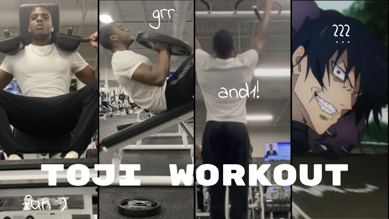 TOJI UPPER BODY WORKOUT | workout focusing on legs, back, arms, and abs ...