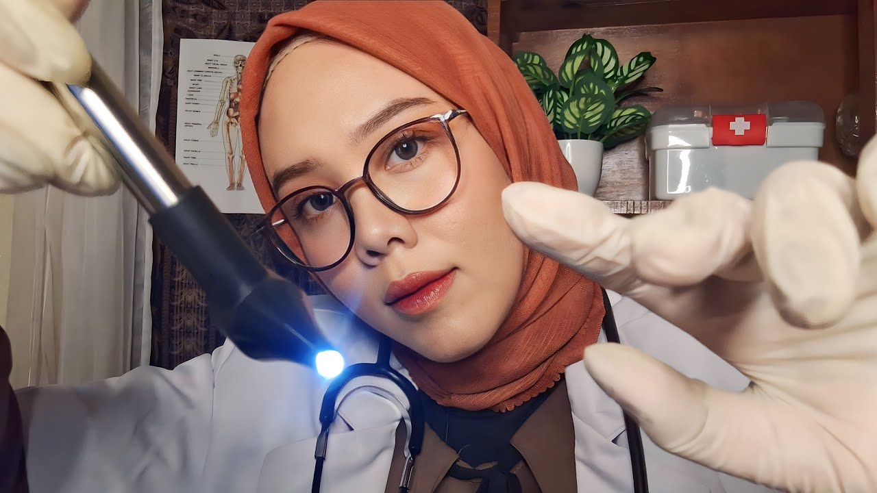 ASMR Medical Check-Up on a Rainy Day | Medical RP, Ear Cleaning, Eye ...