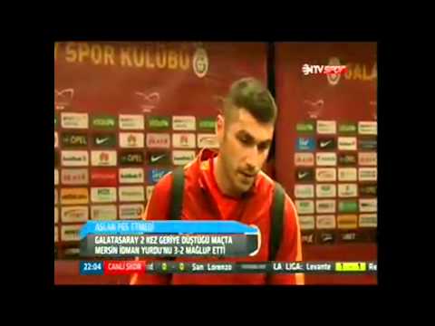 Galatasaray 3 2 Mersin İ.Y | Kaleci Nihat ile Burak Yılmaz Maç Sonu Sert Açıklamaları