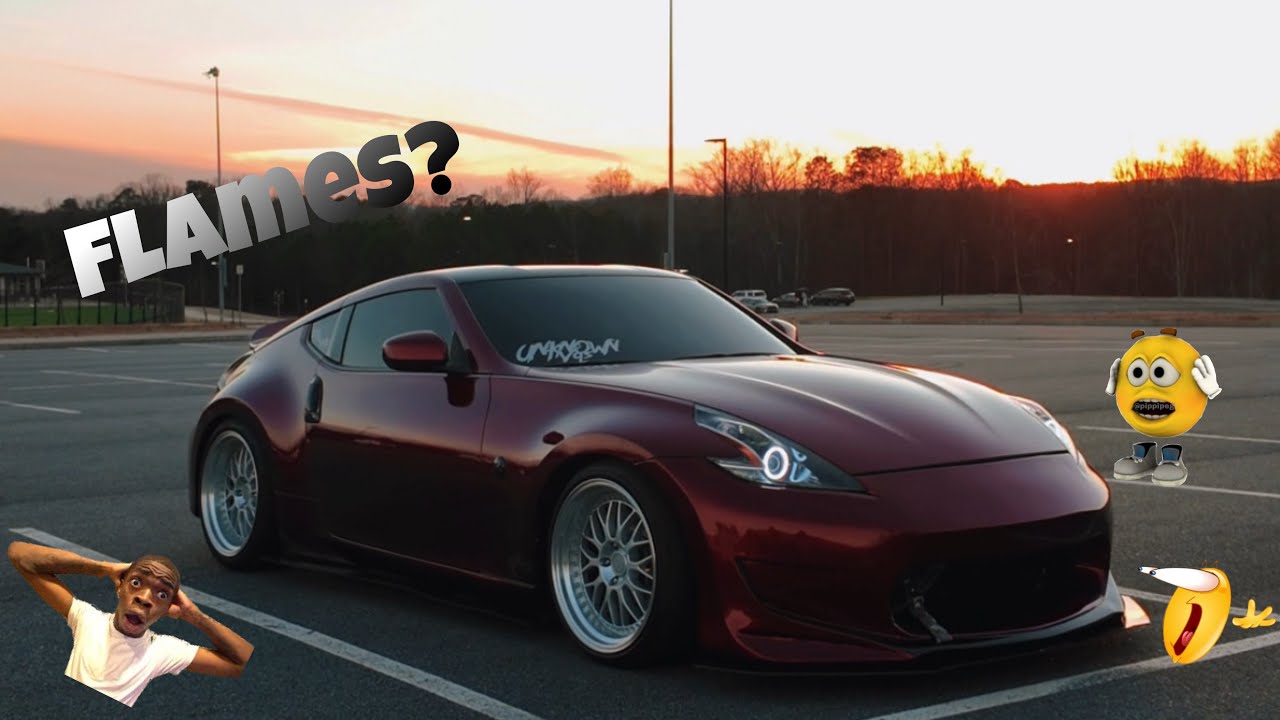 370z shooting flames? - YouTube