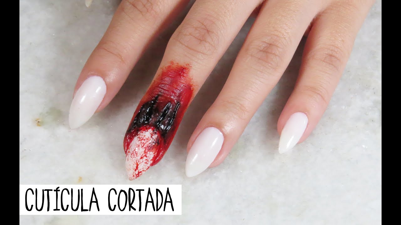 Cutícula Cortada - Cuticle Hurt SFX MAKEUP TUTORIAL - Maquiagem ...