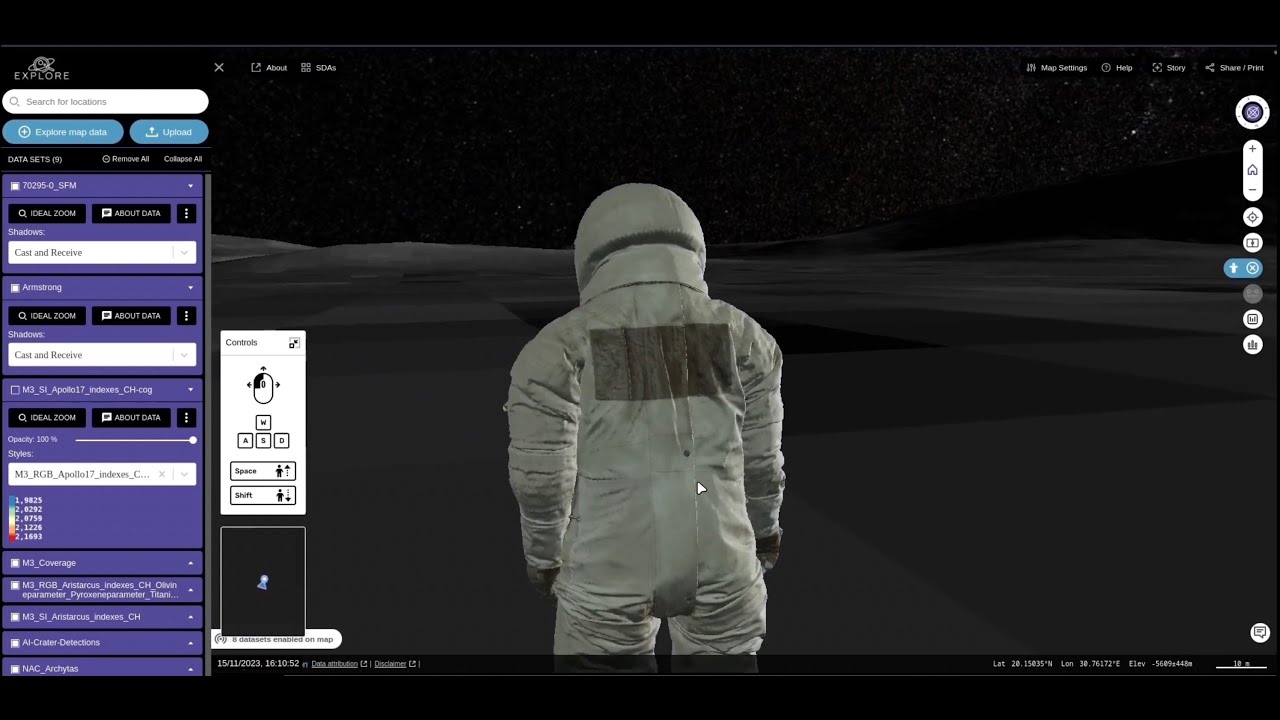 Demonstration of EXPLORE project tools to investigate the Moon - YouTube