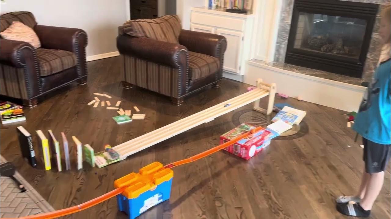 Homeschool Rube Goldberg Chain Reaction Machine Attempt - YouTube