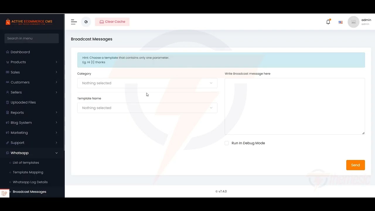 How to send a BroadCast Message (Mass Message) through WhatsApp addon for Active eCommerce CMS ...