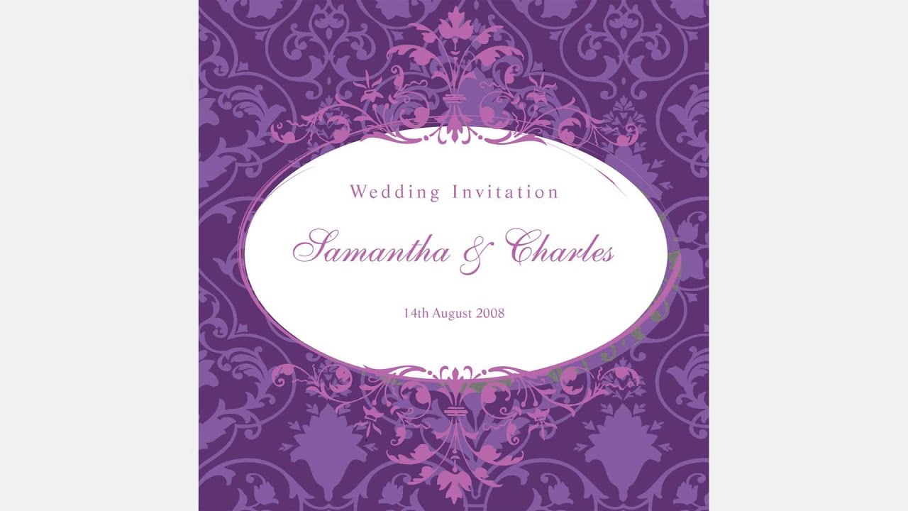 Purple Wedding Invitations - 11 Ideas for a Purple Wedding Theme - YouTube
