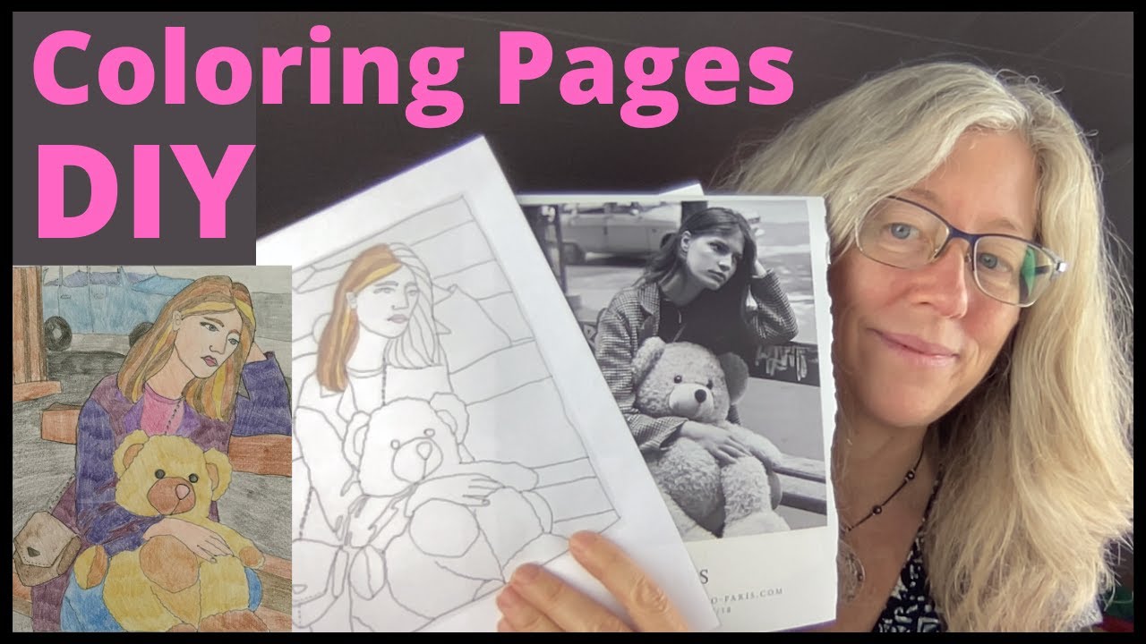 DIY Coloring Page Tutorial - YouTube