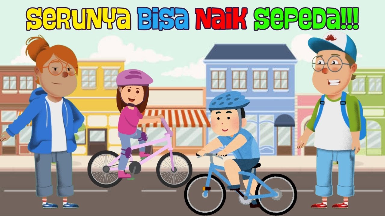BELAJAR NAIK SEPEDA | ANIMASI ANAK-ANAK - YouTube