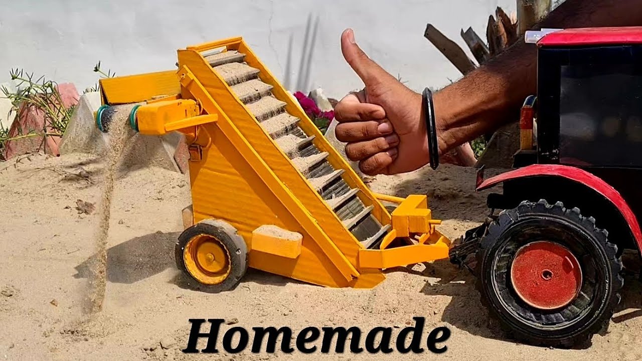 how to make mini mud loader machine. - YouTube