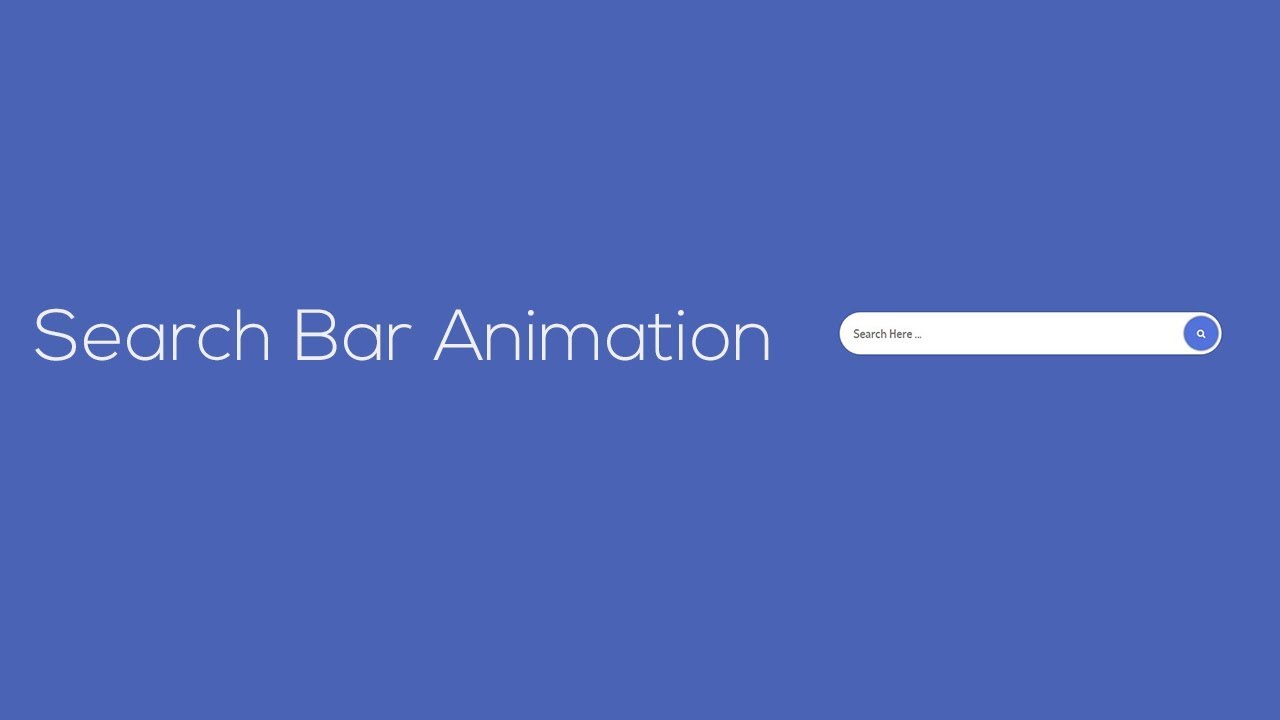 Search Bar Animation - YouTube