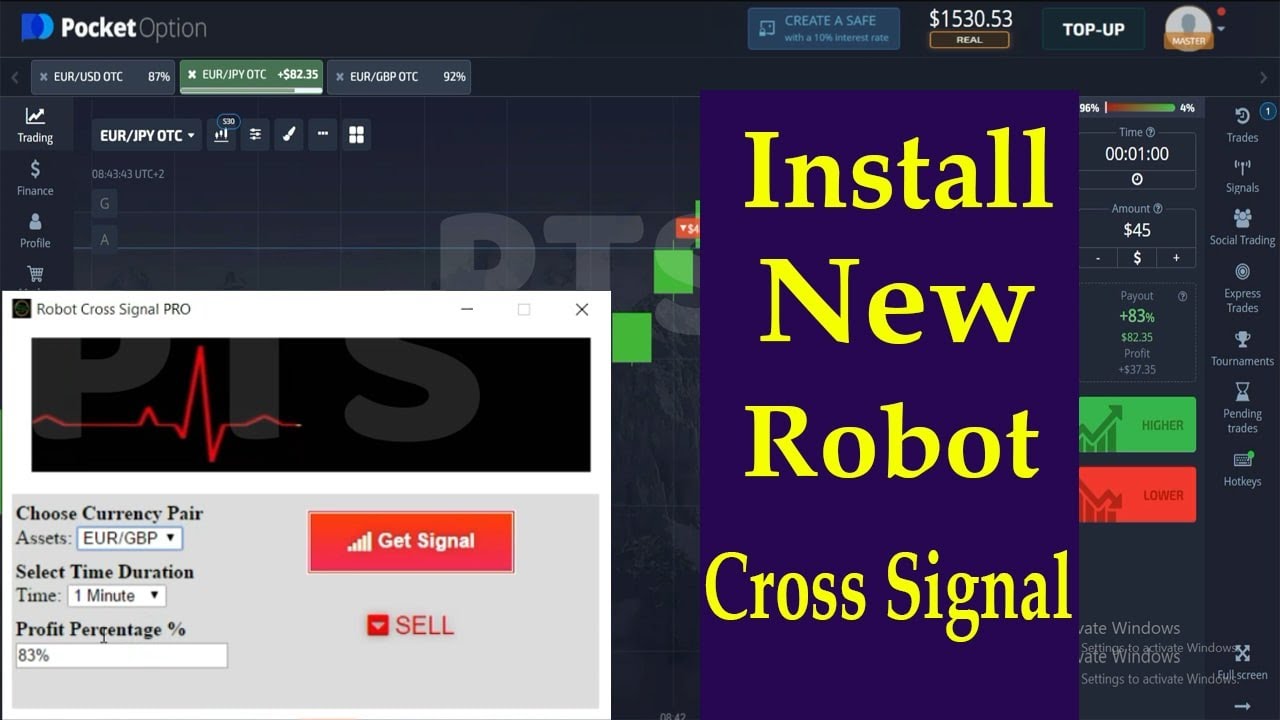 Install New Robot Cross Signal Pro Version Application For Making