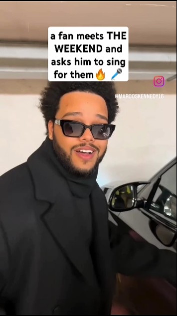 A fan meets The weeknd and asks him to sing for them 🔥🎤 #weeknd ...