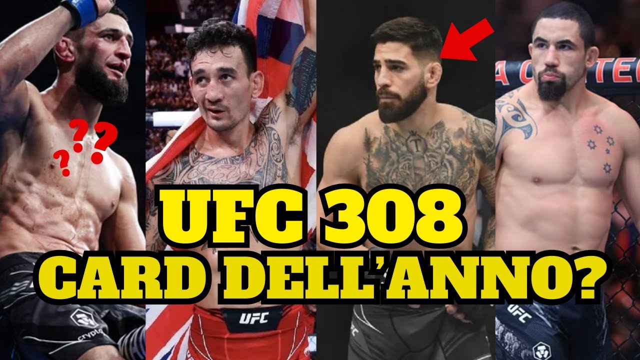 UFC 308 PER ORA è la card dell'anno Holloway vs Topuria, Whittaker vs ...