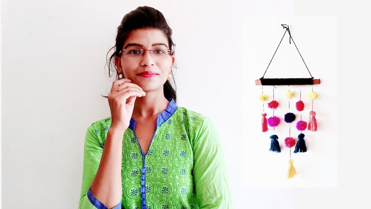 ઊનમાંથી બનાવો સરસ મજાનું વોલ હેન્ગર |woolen craft | diy craft ...