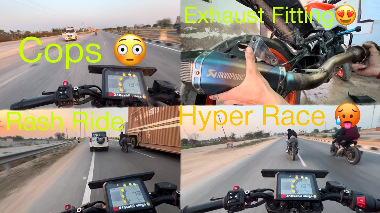 Hyper Ride With Group | Hyper Highway Ride | Loud Exhaust Sound | Ktm ...