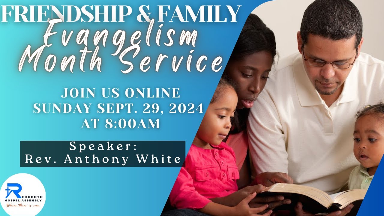 Family and Friendship Evangelism | Sept 29, 2024 | RGA - YouTube
