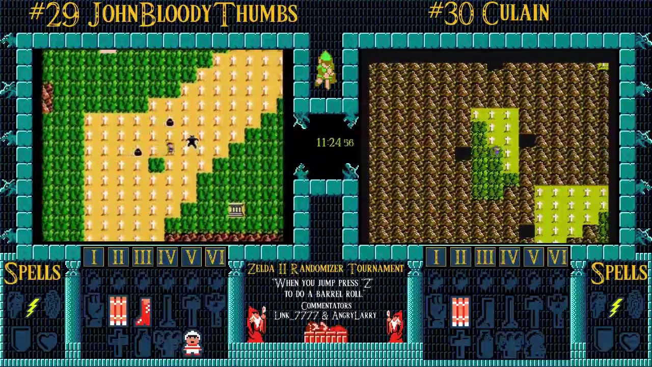 Zelda II Randomizer Tournament: #29 JohnBloodyThumbs vs. #30 Culain ...