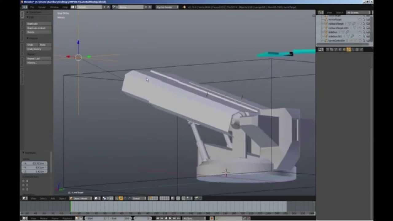W.I.P Ion Cannon (blender) - YouTube