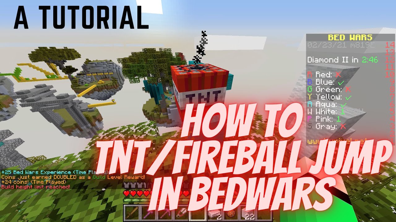 Tnt/Fireball Jumping Tutorial in Bedwars | Dangerous4Life Gaming - YouTube