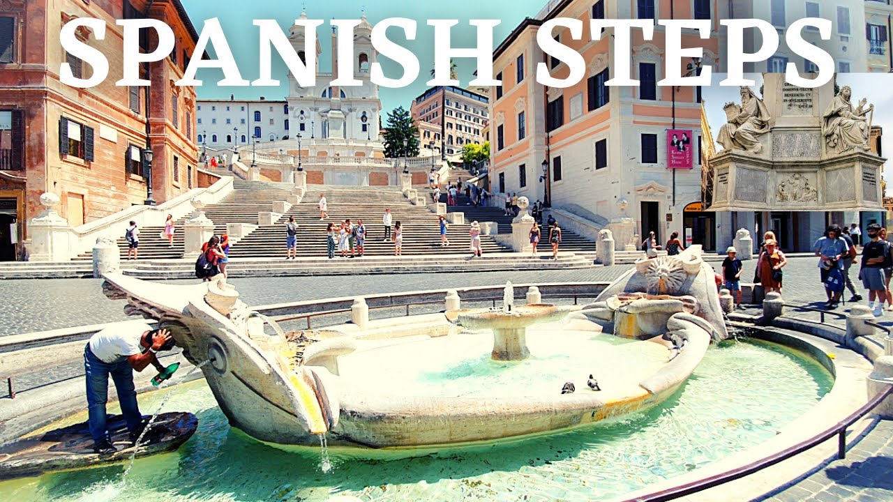 Water Fountain Spanish Steps Spanish Steps And Vicus Caprarius