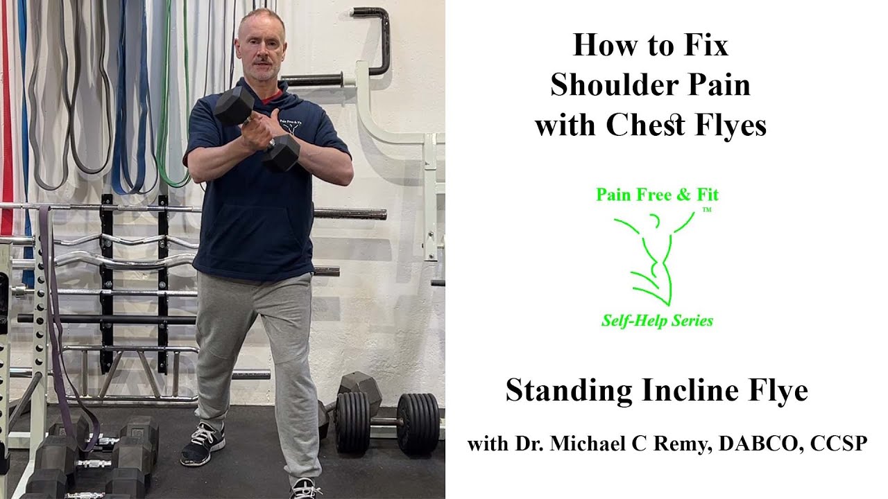 How to Fix Shoulder Pain with Dumbbell Flyes- Standing Incline Flye ...