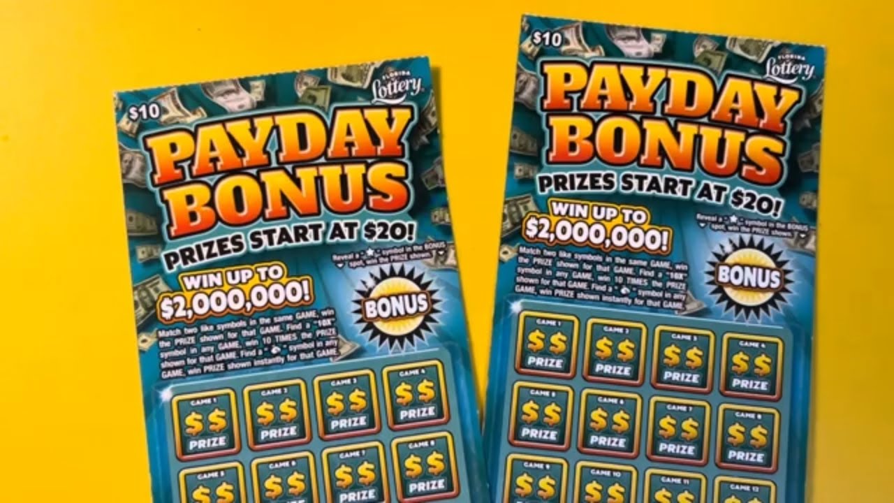 TWO PAYDAY BONUS SCRATCH OFFS FROM THE FLORIDA LOTTERY - YouTube