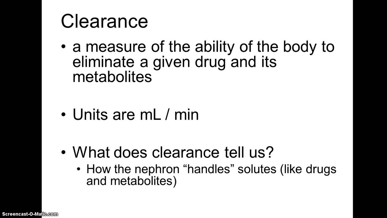 vd, clearance and half life - YouTube