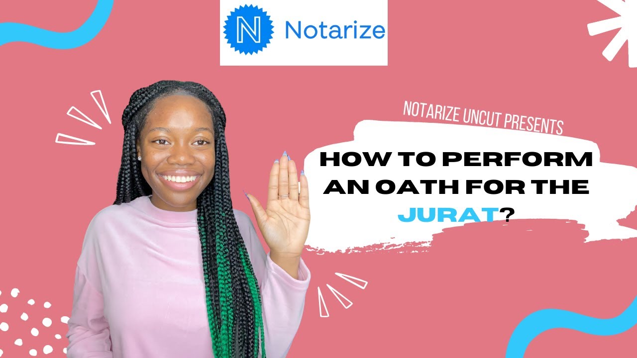 How To Perform An Oath For The Jurat? - YouTube