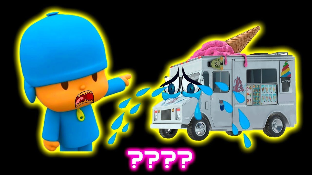 Pocoyo & Ice Cream Truck "STOP & GO AWAY" Sound Variations - YouTube