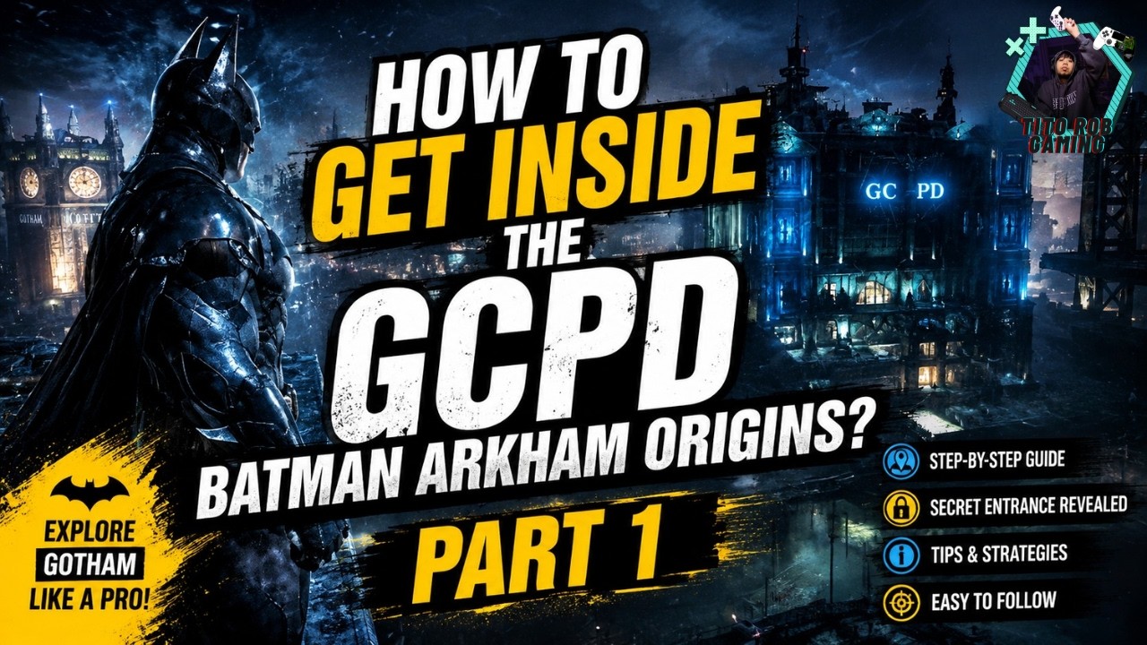 Batman: Arkham Origins - HOW TO GET INSIDE GCPD PART 1 - YouTube