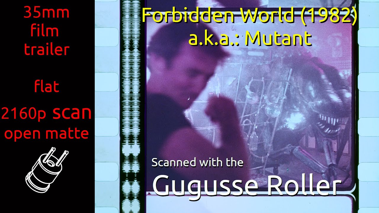 Forbidden World (1982) (a.k.a.: Mutant) 35mm film trailer, flat open ...