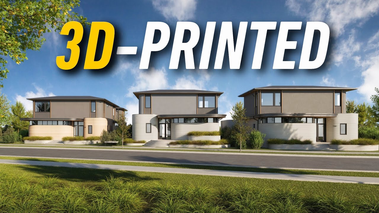 ICON to Build 3D-printed Two Story Residential Homes in Texas - YouTube