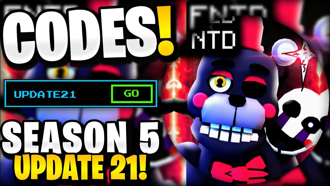🔥*NEW* ALL WORKING SEASON 5 UPDATE 21 CODES FOR FNTD! ROBLOX FIVE ...